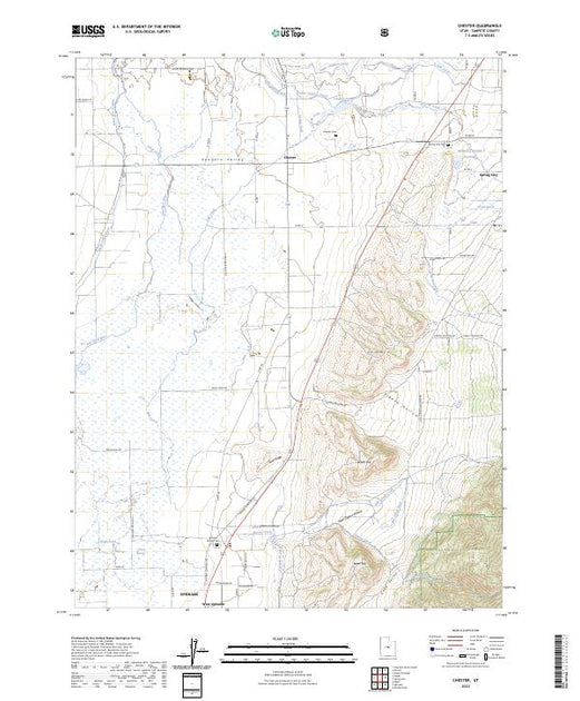 US Topo 7.5-minute map for Chester UT – American Map Store