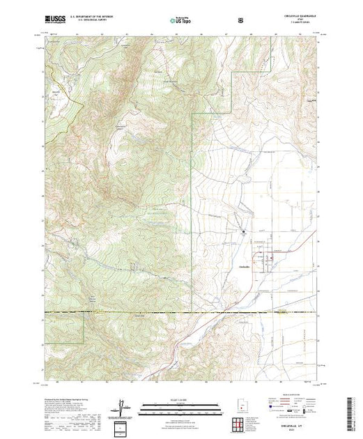 US Topo 7.5-minute map for Circleville UT – American Map Store