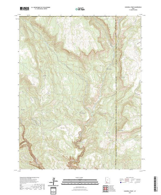 US Topo 7.5-minute map for Cogswell Point UT – American Map Store