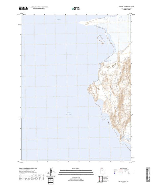 US Topo 7.5-minute map for Coyote Point UT – American Map Store