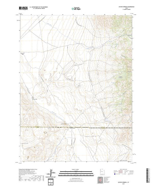 US Topo 7.5-minute map for Coyote Springs UT – American Map Store