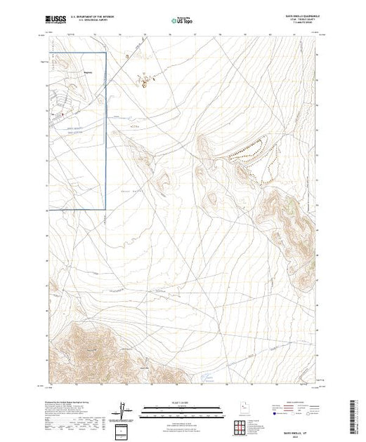 US Topo 7.5-minute map for Davis Knolls UT – American Map Store