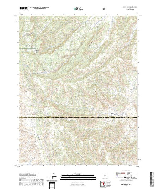 US Topo 7.5-minute map for Death Ridge UT – American Map Store