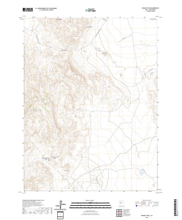 US Topo 7.5-minute map for Dugway Pass UT – American Map Store