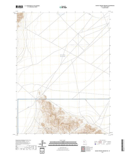 US Topo 7.5-minute map for Dugway Proving Ground SW UT – American Map Store