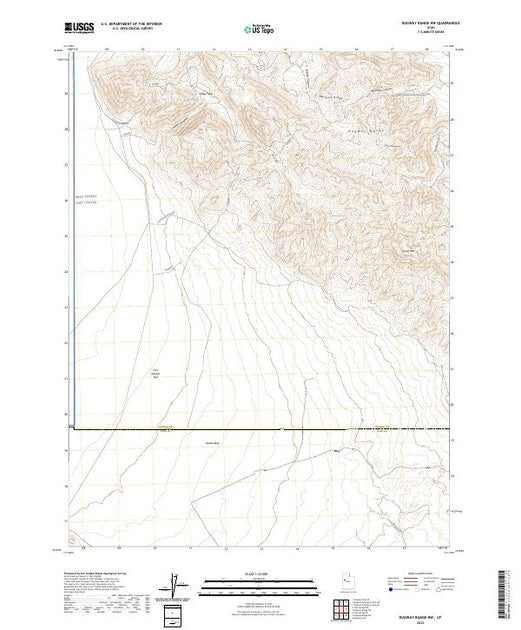 US Topo 7.5-minute map for Dugway Range NW UT – American Map Store