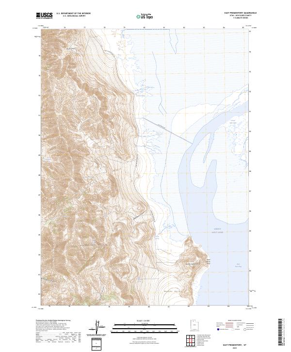 US Topo 7.5-minute map for East Promontory UT – American Map Store