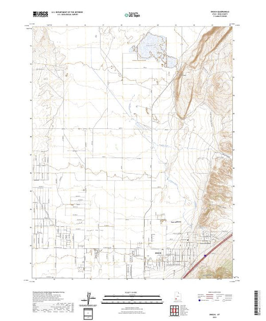 US Topo 7.5-minute map for Enoch UT – American Map Store