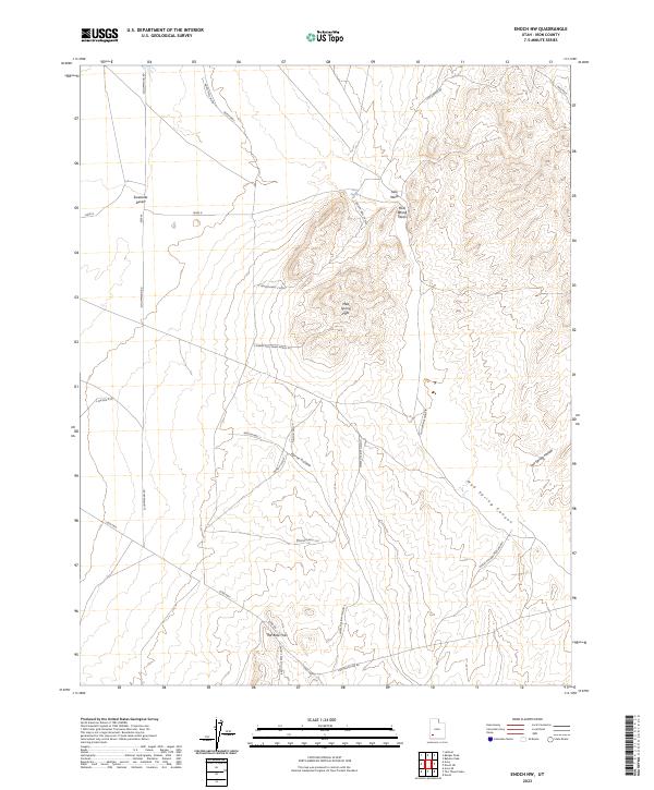 US Topo 7.5-minute map for Enoch NW UT – American Map Store