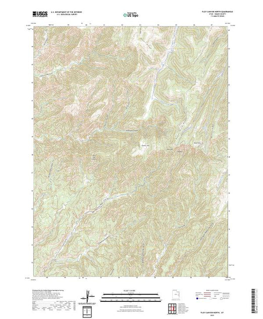 US Topo 7.5-minute map for Floy Canyon North UT – American Map Store