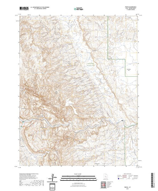 US Topo 7.5-minute map for Fruita UT – American Map Store