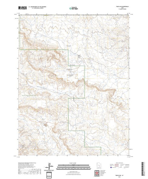 US Topo 7.5-minute map for Fruita NW UT – American Map Store