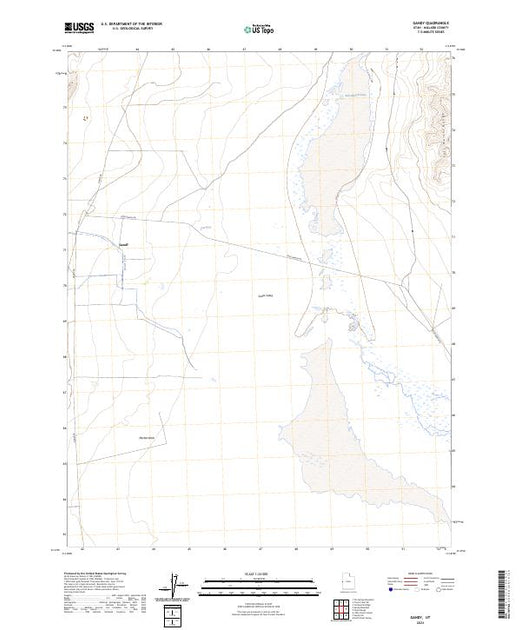 US Topo 7.5-minute map for Gandy UT – American Map Store