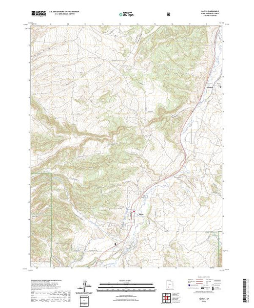 US Topo 7.5-minute map for Hatch UT – American Map Store