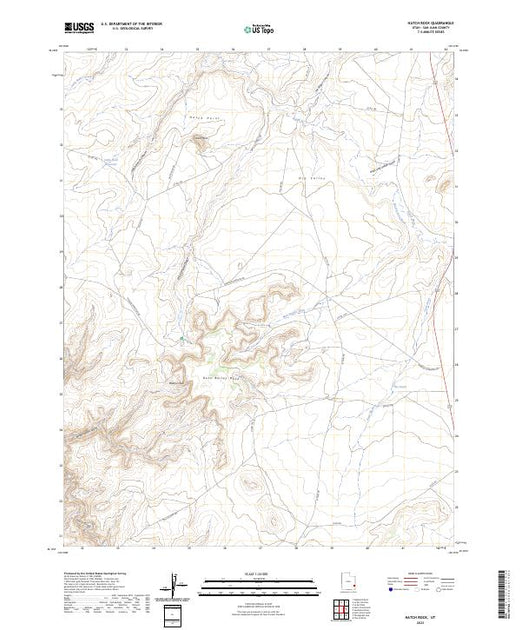US Topo 7.5-minute map for Hatch Rock UT – American Map Store