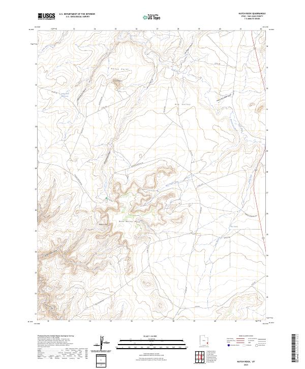 US Topo 7.5-minute map for Hatch Rock UT – American Map Store