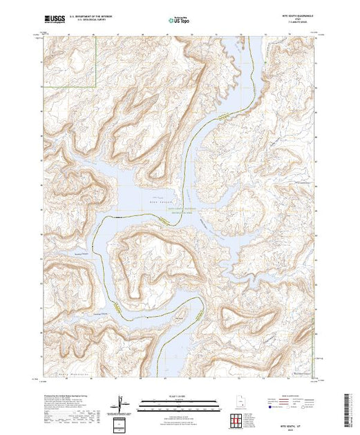 US Topo 7.5-minute map for Hite South UT – American Map Store