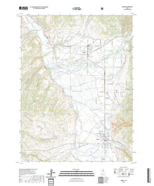 US Topo 7.5-minute map for Kamas UT – American Map Store