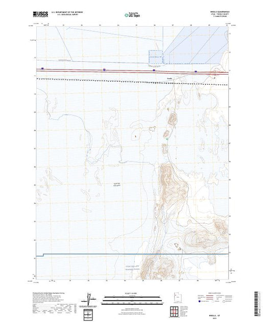 US Topo 7.5-minute map for Knolls UT – American Map Store