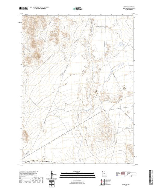 US Topo 7.5-minute map for Lucin NW UT – American Map Store