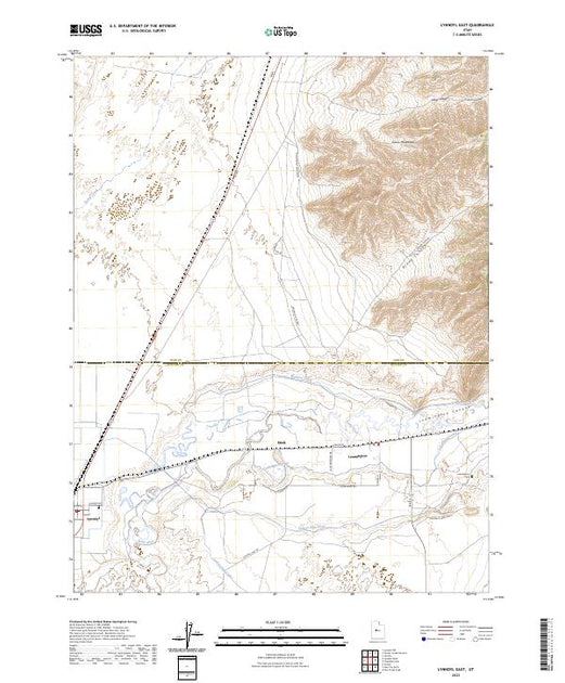US Topo 7.5-minute map for Lynndyl East UT – American Map Store