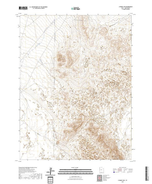 US Topo 7.5-minute map for Lynndyl NW UT – American Map Store