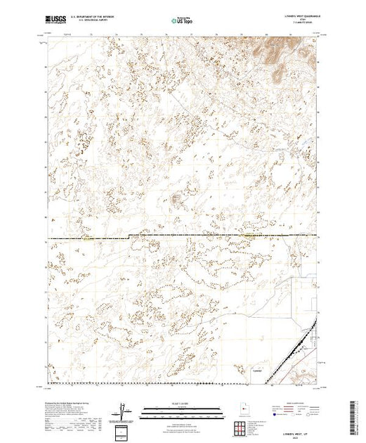 US Topo 7.5-minute map for Lynndyl West UT – American Map Store