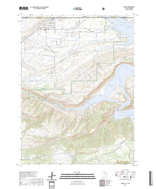 US Topo 7.5-minute map for Manila UTWY – American Map Store