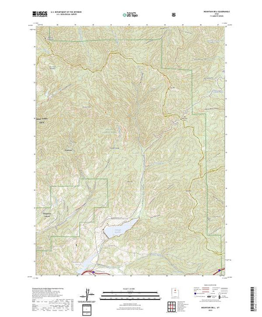 US Topo 7.5-minute map for Mountain Dell UT – American Map Store
