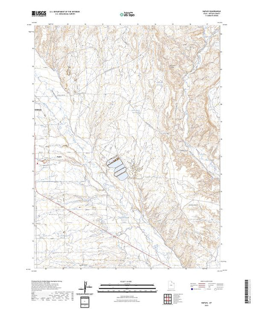 US Topo 7.5-minute map for Naples UT – American Map Store