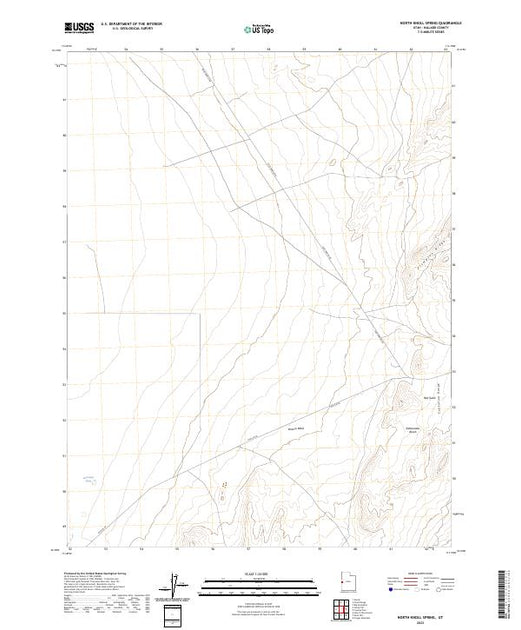 US Topo 7.5-minute map for North Knoll Spring UT – American Map Store