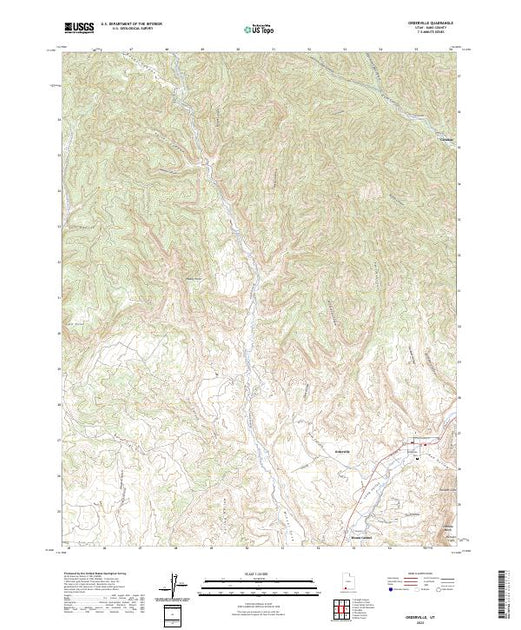 US Topo 7.5-minute map for Orderville UT – American Map Store