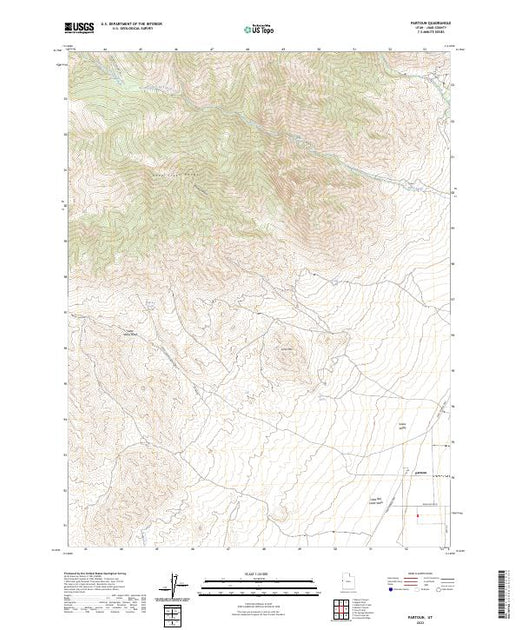 US Topo 7.5-minute map for Partoun UT – American Map Store