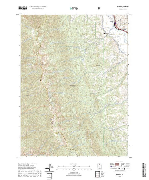 US Topo 7.5-minute map for Peterson UT – American Map Store