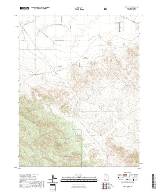 US Topo 7.5-minute map for Pinon Point UT – American Map Store
