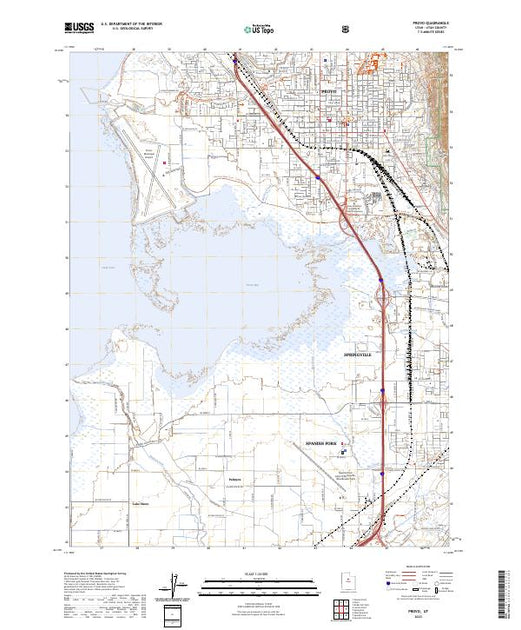 US Topo 7.5-minute map for Provo UT – American Map Store