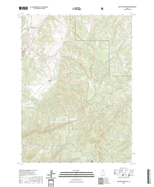 US Topo 7.5-minute map for Red Spur Mountain UT – American Map Store