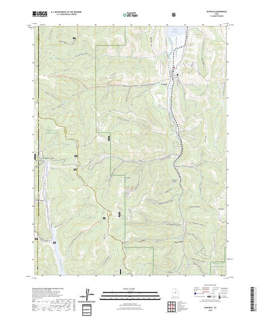 US Topo 7.5-minute map for Scofield UT – American Map Store