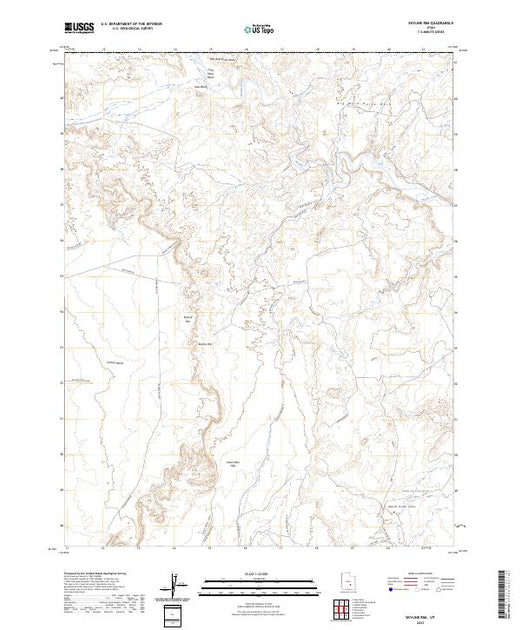US Topo 7.5-minute map for Skyline Rim UT – American Map Store