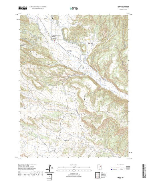 US Topo 7.5-minute map for Tabiona UT – American Map Store