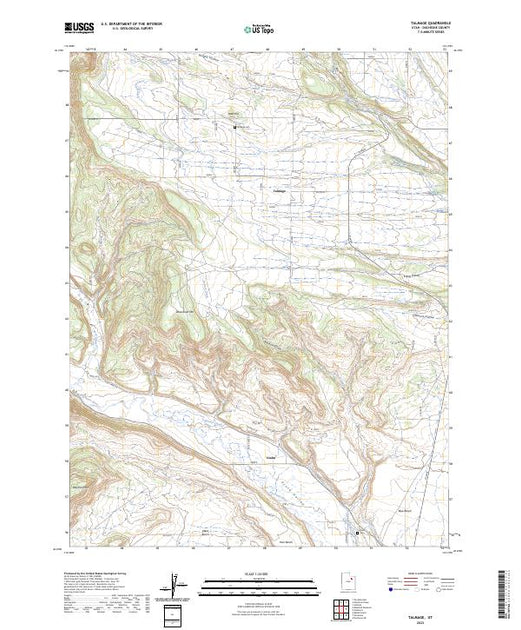 US Topo 7.5-minute map for Talmage UT – American Map Store