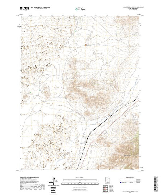 US Topo 7.5-minute map for Tanner Creek Narrows UT – American Map Store