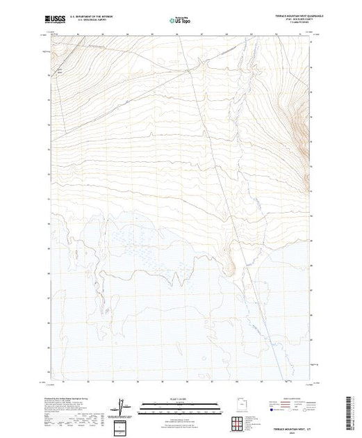 US Topo 7.5-minute map for Terrace Mountain West UT – American Map Store