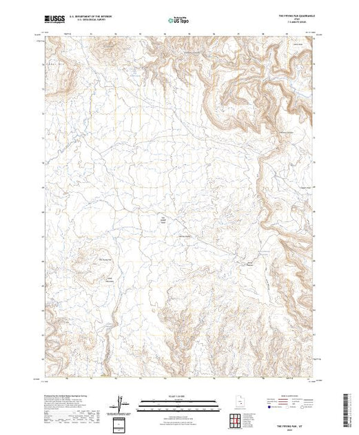 US Topo 7.5-minute map for The Frying Pan UT – American Map Store