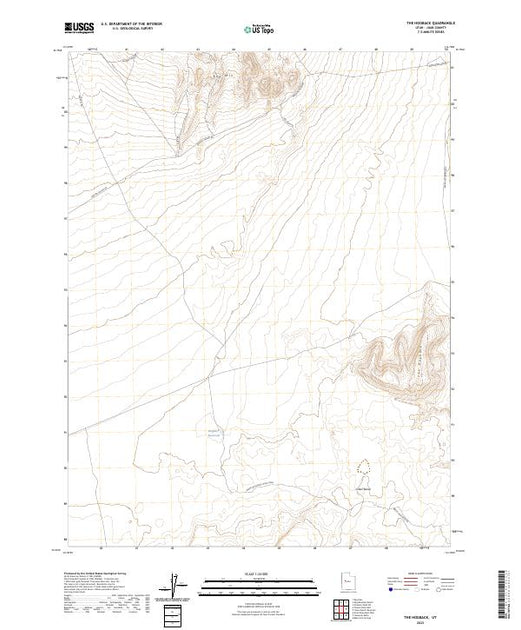 US Topo 7.5-minute map for The Hogback UT – American Map Store