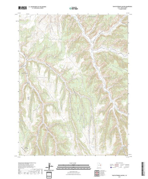 US Topo 7.5-minute map for Tom Patterson Canyon UT – American Map Store
