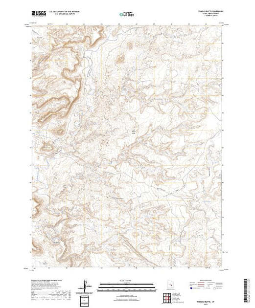 US Topo 7.5-minute map for Tomsich Butte UT – American Map Store