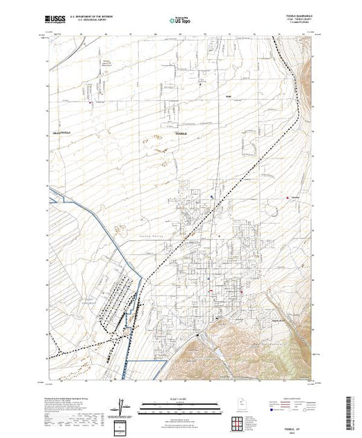 US Topo 7.5-minute map for Tooele UT – American Map Store