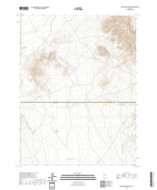 US Topo 7.5-minute map for Topaz Mountain SW UT – American Map Store