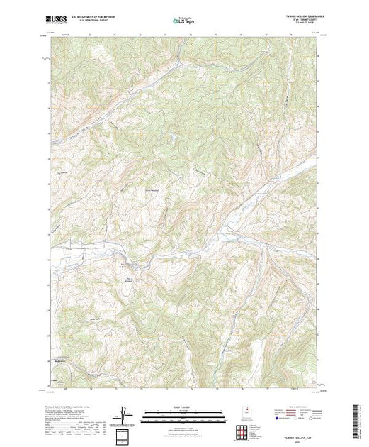 US Topo 7.5-minute map for Turner Hollow UT – American Map Store